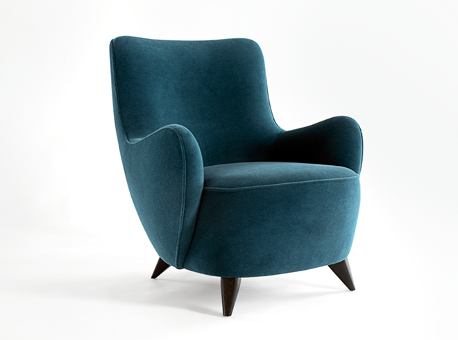 Vladimir Kagan, Seating, High Back Barrel Chair