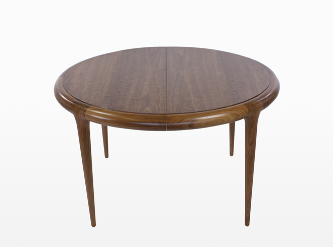 Vladimir Kagan, tables, Round Extension Dining Table