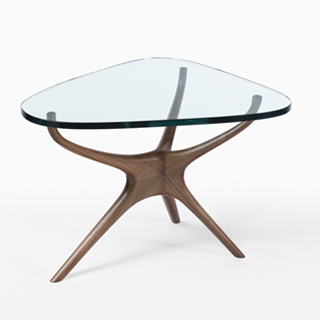 Vladimir Kagan, tables, Sculpted End Table