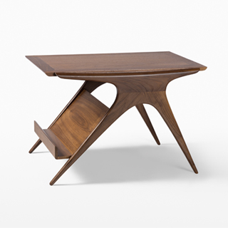Vladimir Kagan, tables, Magazine End Table